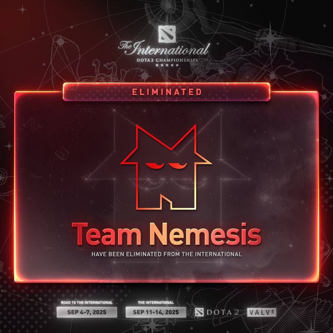 Филиппинская Team Nemesis заняла последнее место на The International 2025 по Dota 2 - Чемпионат