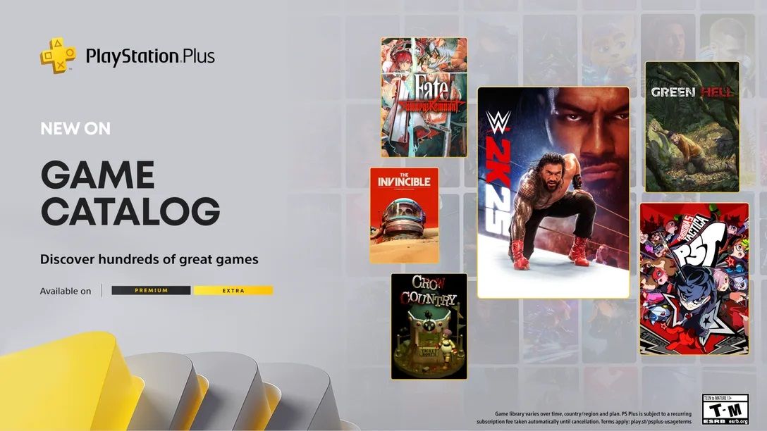 Бесплатные игры PS Plus в сентябре 2025 года: WWE 2K25, Persona 5 ...