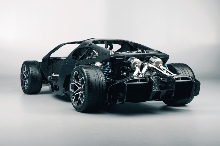 В Bugatti показали шасси своего первого гибридного гиперкара Tourbillon ...
