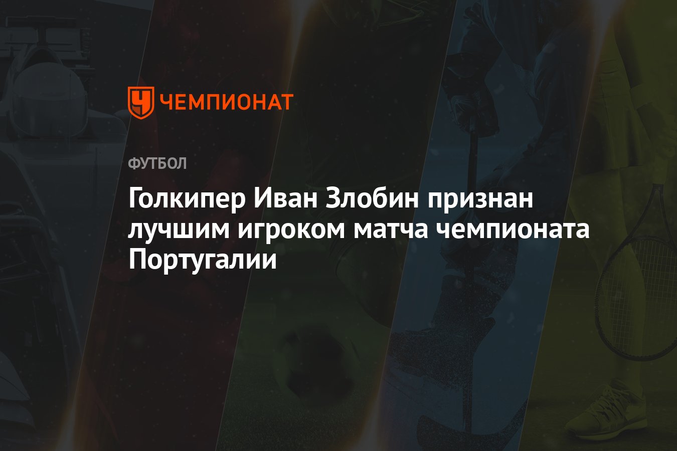 Голкипер Иван Злобин признан лучшим игроком матча чемпионата Португалии ...