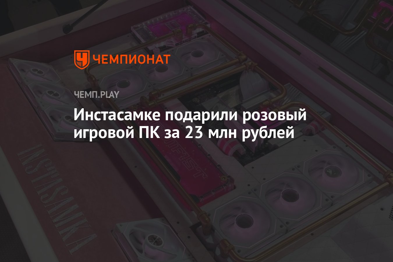 Инстасамке подарили розовый игровой ПК за 23 млн рублей - Чемпионат