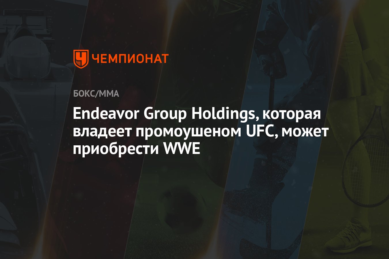 Endeavor Group Holdings, которая владеет промоушеном UFC, может ...