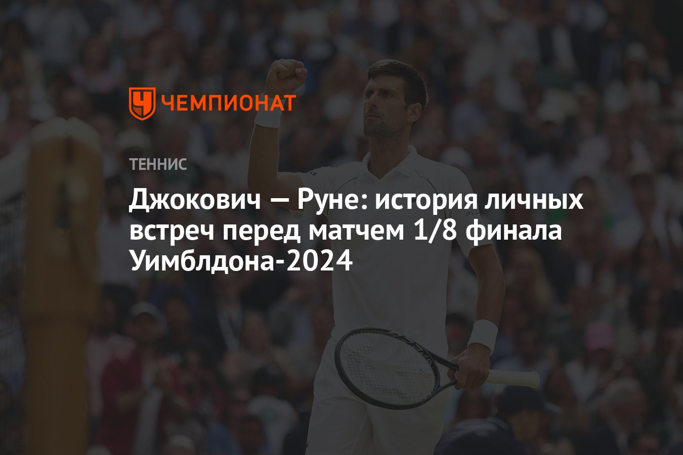 Джокович — Руне: история личных встреч перед матчем 1/8 финала ...