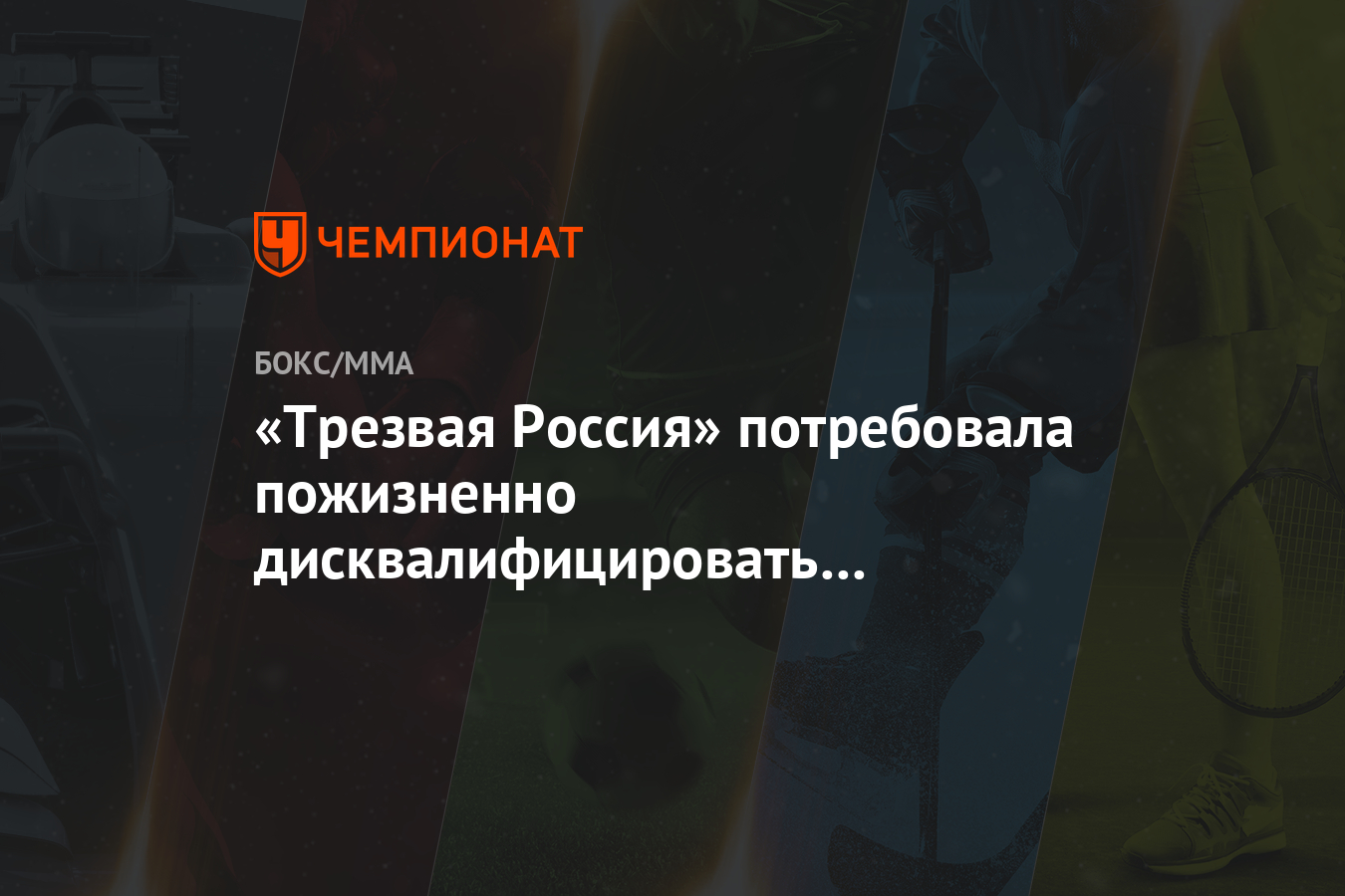 «Трезвая Россия» потребовала пожизненно дисквалифицировать Кушиташвили ...