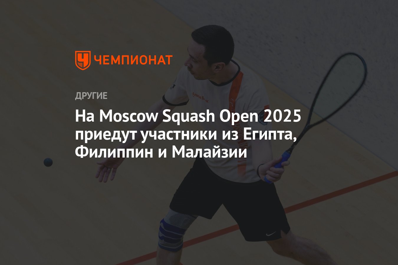 На Moscow Squash Open 2025 приедут участники из Египта, Филиппин и ...