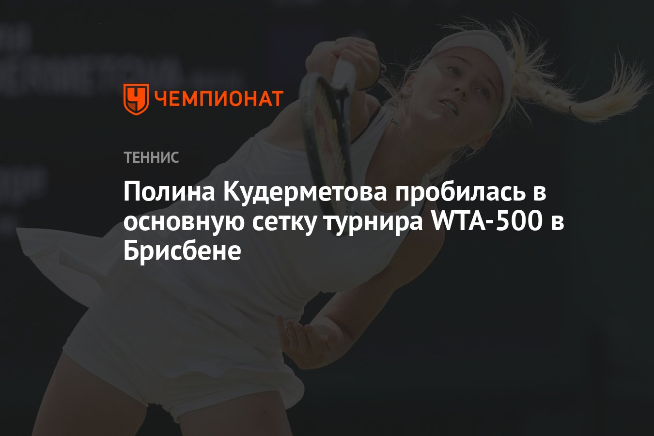 Зейнеп Сёнмез — Полина Кудерметова, результат матча 28 декабря 2024, счет 0:2 (2:6, 3:6), финал ...