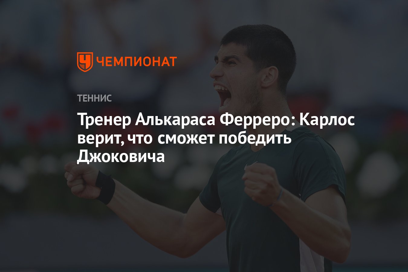 Тренер Алькараса Ферреро: Карлос верит, что сможет победить Джоковича ...