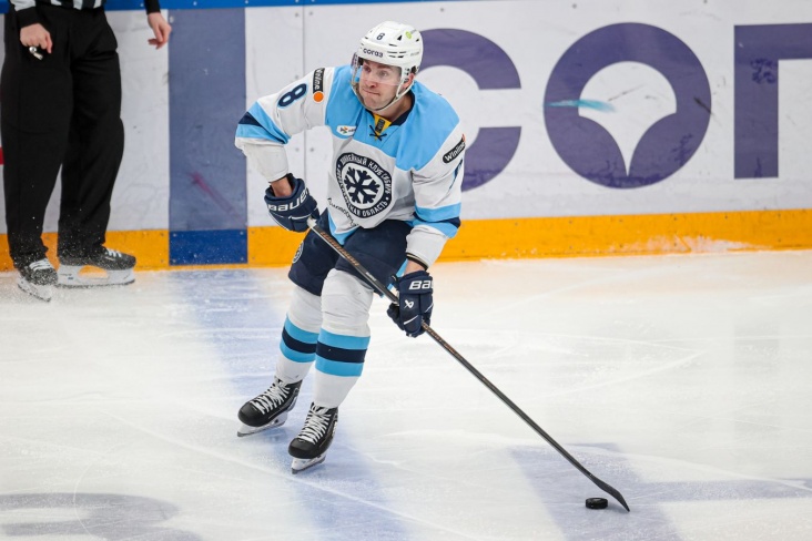 Защитник «Сибири» Мёрфи наотмашь ударил клюшкой Зоркина и получил пять ...